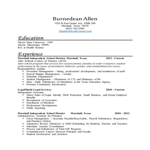 Activities Resume Pratt | DOCX