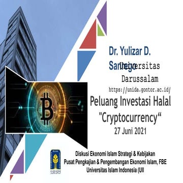 Peluang Investasi Halal "Cryptocurrency“ | PPTX
