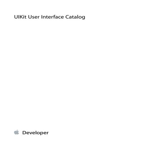 Uikit ui catalog for iOS7 | PPT