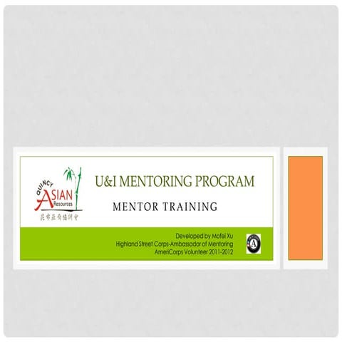 QC Mentor Training | PPTX