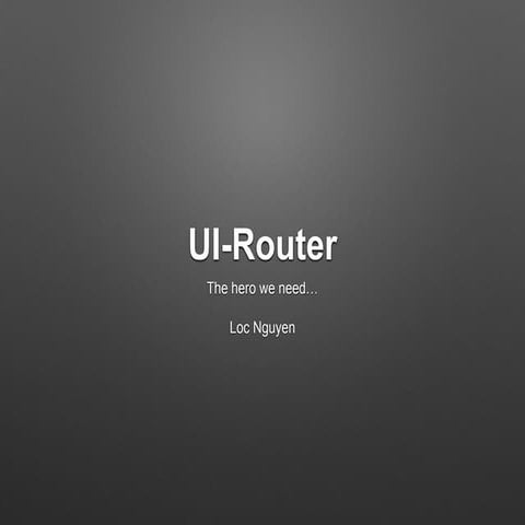 Ui Router Ppt