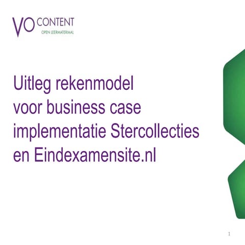 Uitleg rekenmodel voor business case implementatie Stercollecties en ...