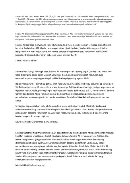 sejarah stpm sem 2 - Sumbangan Khalifah Abu Bakar As-Siddiq | PPT