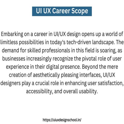 UI UX Career Scope | PPTX
