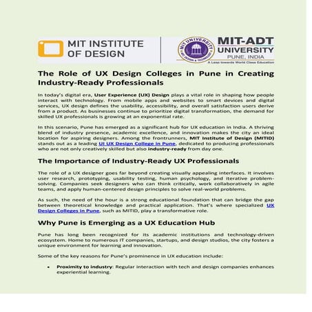 UI UX Design Course in Pune, India - MIT Institute of Design.pdf