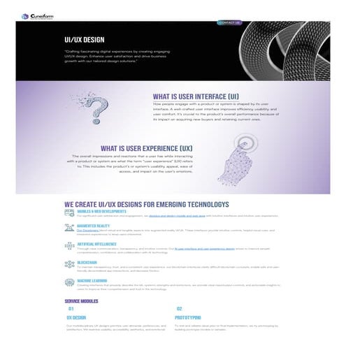 UI UX design & development service company USA. | PDF