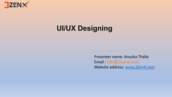 Ui Ux Design Presentation Ppt