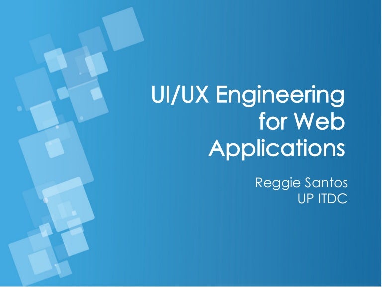Ui Ux Engineering For Web Applications