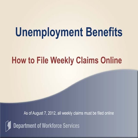 Unemployment Benefits: How to File Weekly Claims Online | PDF