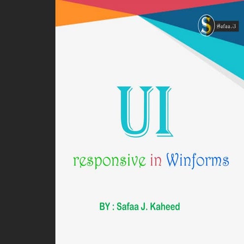 Ui winforms التصميم المتجاوب في الوندوز فورم | PDF