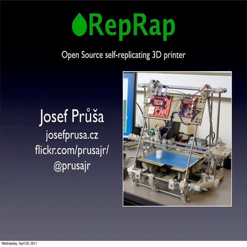 RepRap Presentation UJEP | PDF