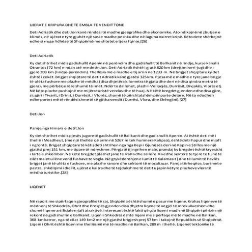 Ujerat e kripera dhe te embla | DOCX