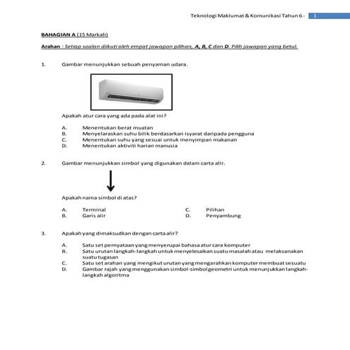 Ujian Akhir Tahun 6 Tmk Docx