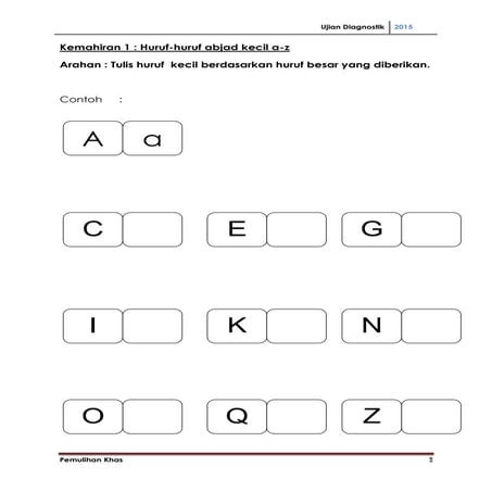 Ujian dignostik tulisan bm | DOCX