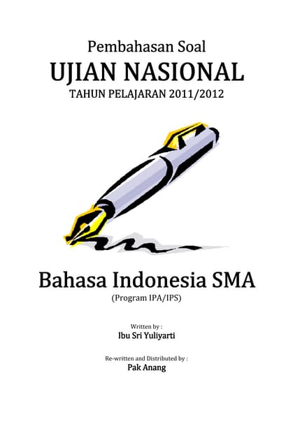 Ujian praktek bahasa indonesia kelas XII | DOCX