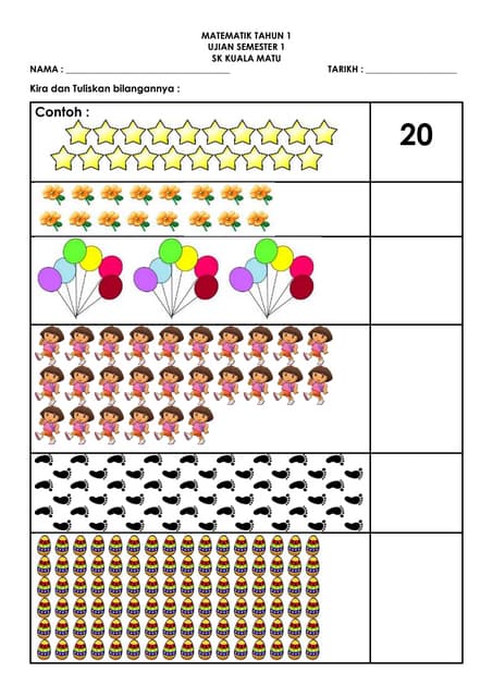 SOALAN PEPERIKSAAN AKHIR TAHUN MATEMATIK TAHUN 2 | DOC