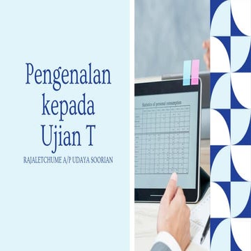 Ujian T stastik pisp 2025 1234567890-=896 | PDF