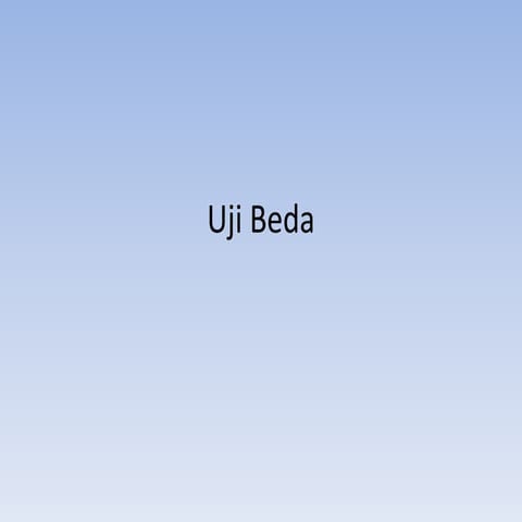 Uji beda | PPT