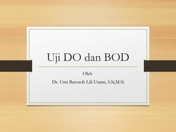 SNI 6989.72:2009 tentang Air dan Air Limbah - Bagian 72: Cara Uji Kebutuhan Oksigen Biokimia ...