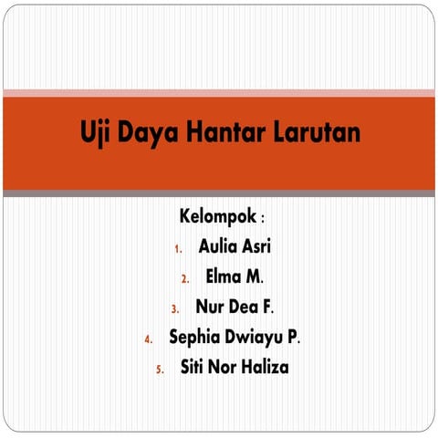 Uji Daya Hantar Larutan | PPTX