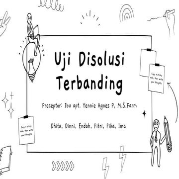 Uji Disolusi Terbanding Sediaan Tablet.. | PPTX