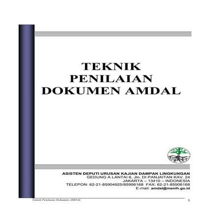 Uji dokumen amdal | PDF
