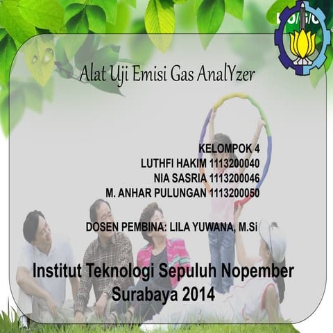 Uji emisi gas analyzer | PPTX