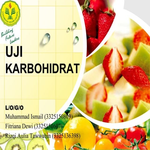 Uji Karbohidrat | PPTX