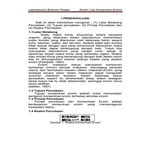 Uji konsentrasi enzim | DOCX