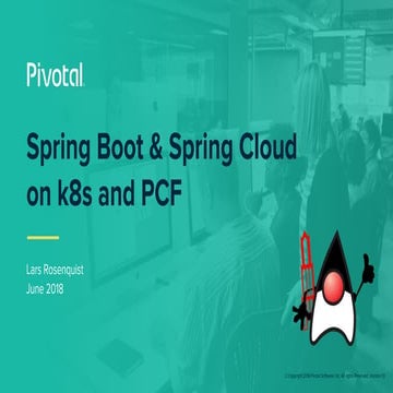 Spring Boot And Spring Cloud On K8s And Pcf Ppt 