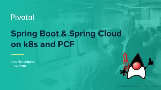Spring Boot And Spring Cloud On K8s And Pcf Ppt