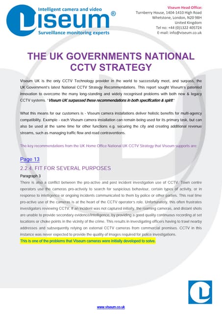 Portfolio CCTV BWIC | PDF