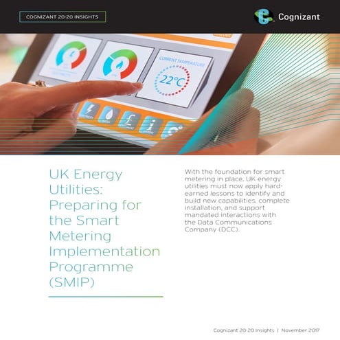UK Energy Utilities: Preparing for the Smart Metering Implementation Programme (SMIP) | PDF ...