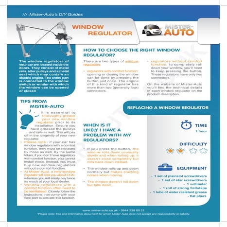 Window regulator | PDF