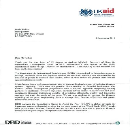 UK Aid Response | PDF