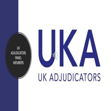UK Adjudicators Panel Members | PPTX
