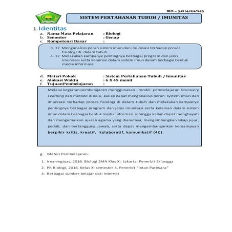 Ukbm Imunitas Sem 4 Docx