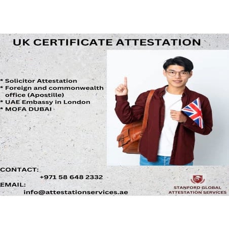 UK CERTIFICATE ATTESTATION | PDF