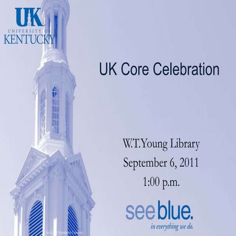 UK Core Celebration 6 September 2011 | PPT