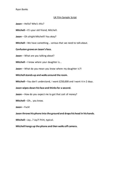 Production script 1 | PDF