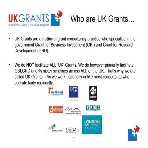 iSME- overview of government grants | PPTX