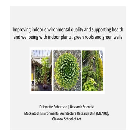 Improving indoor environmental quality and supporting health and ...
