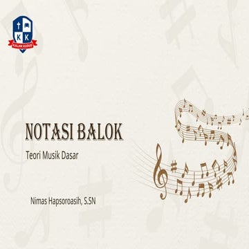 materi notasi balok dan notai angka dalam musik | PPTX