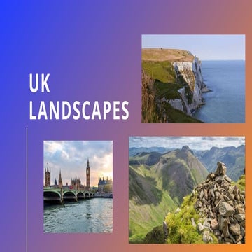 Uk landscapes and different places geography high school | PPTX