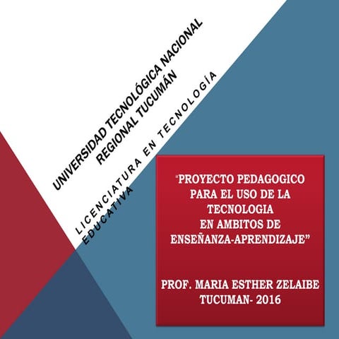 Proyecto tecnologico en escuela | PPTX