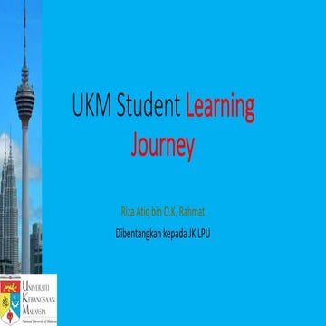 Ukm student learning journey | PPTX