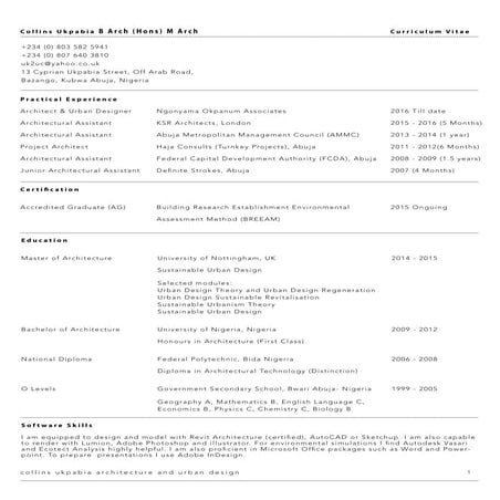 Ukpabia collins CV 2019 | PDF