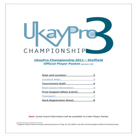 UKPC3 Player Packet 1.0 | DOC