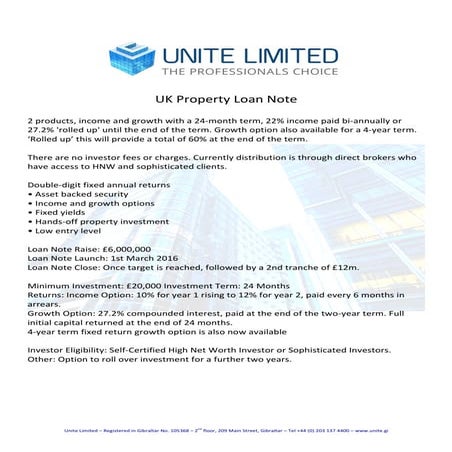 UK Property Loan Note | PDF