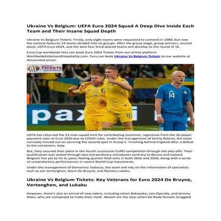 FIFA World Cup Tickets Belgium's Road to FIFA World Cup 2026, A Fusion ...